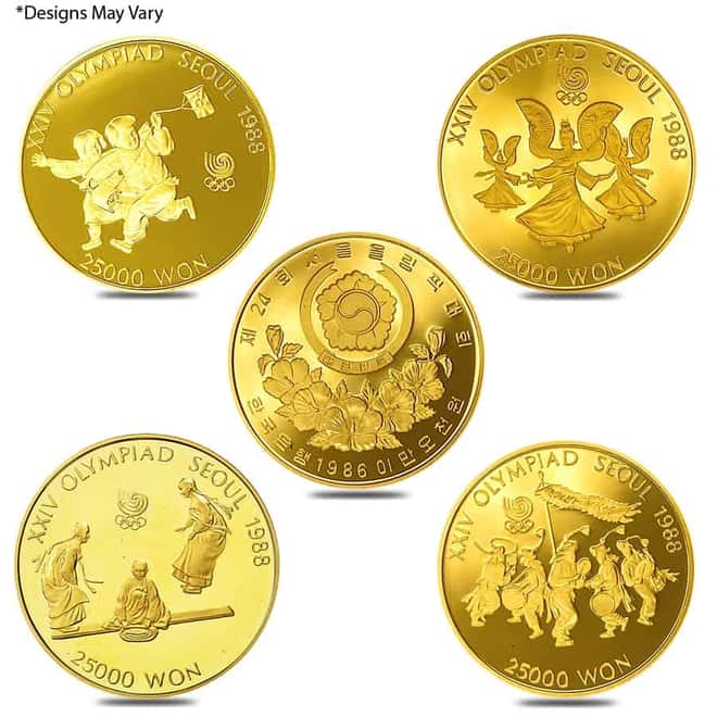 1/2 oz 1988 Seoul Olympics Proof Gold Coin | Bullion Exchanges