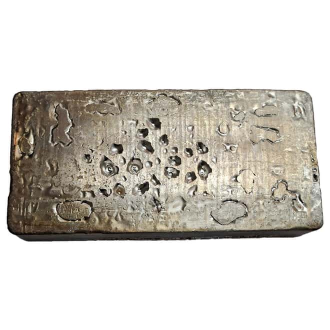 100 oz Engelhard Silver Bar 6th Series P Serial Prefix