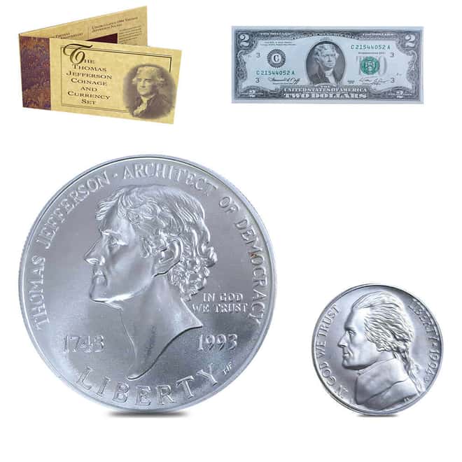 1993 Thomas Jefferson Silver Coinage and Currency Set