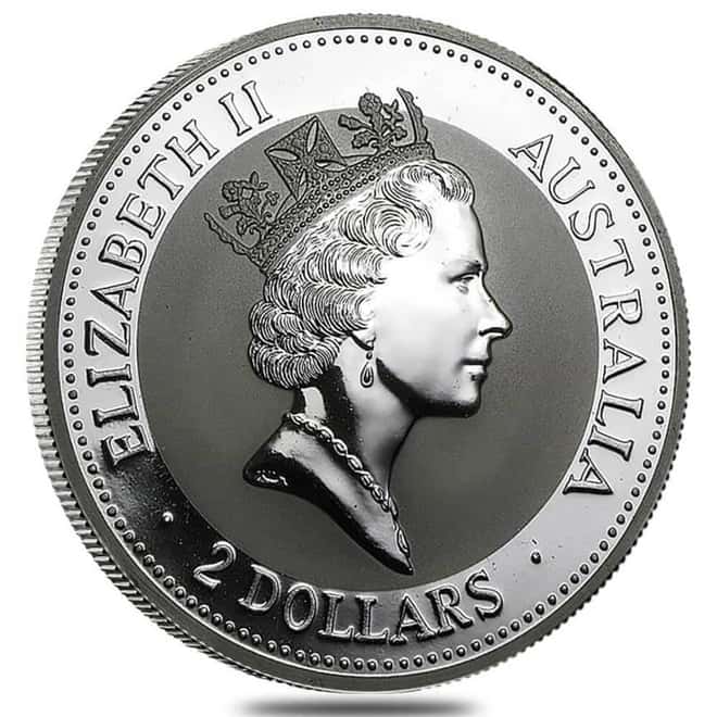 1998 2 oz Silver Australian Kookaburra Perth Mint BU