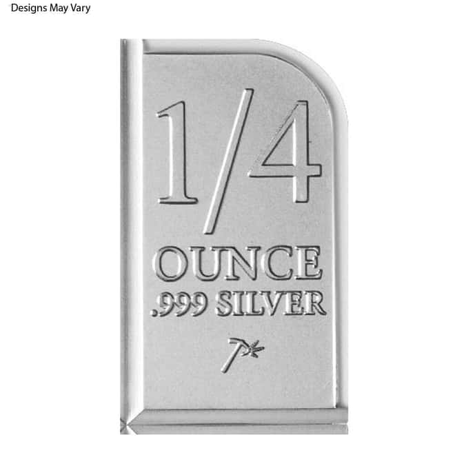 1/4 oz Generic Silver Bar .999 Fine