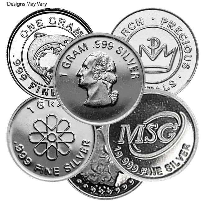 1 gram Generic Silver Round .999 Fine now in Stock