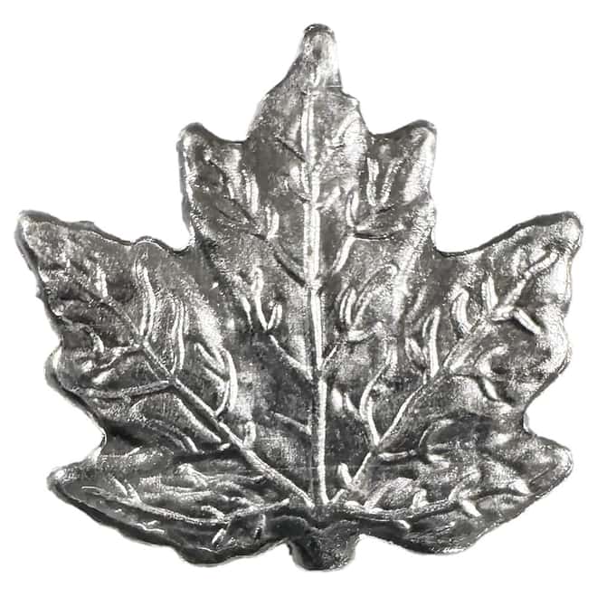 1 Gram Silver Canadian Maple Leaf Shaped Bar .999 Fine