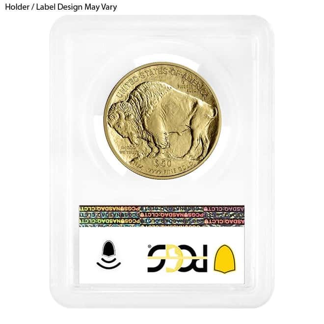 1 oz $50 Gold American Buffalo PCGS MS 70 (Random Year)