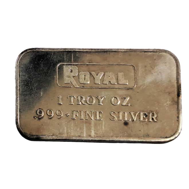 1 oz Engelhard Royal Silver Bar .999+ Fine