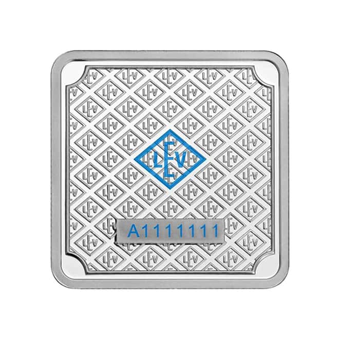 NO ASSAY - 1 oz Geiger Original Square Silver Bar .999 Fine