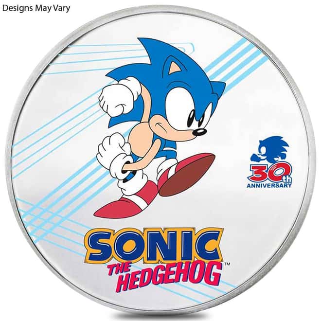 1 oz Niue Sega Sonic the Hedgehog Silver Coin Random Design