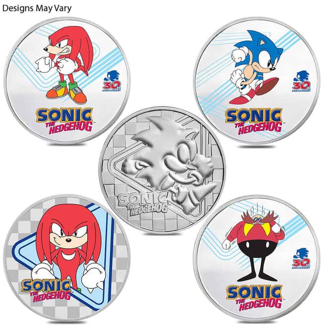 1 oz Niue Sega Sonic the Hedgehog Silver Coin Random Design
