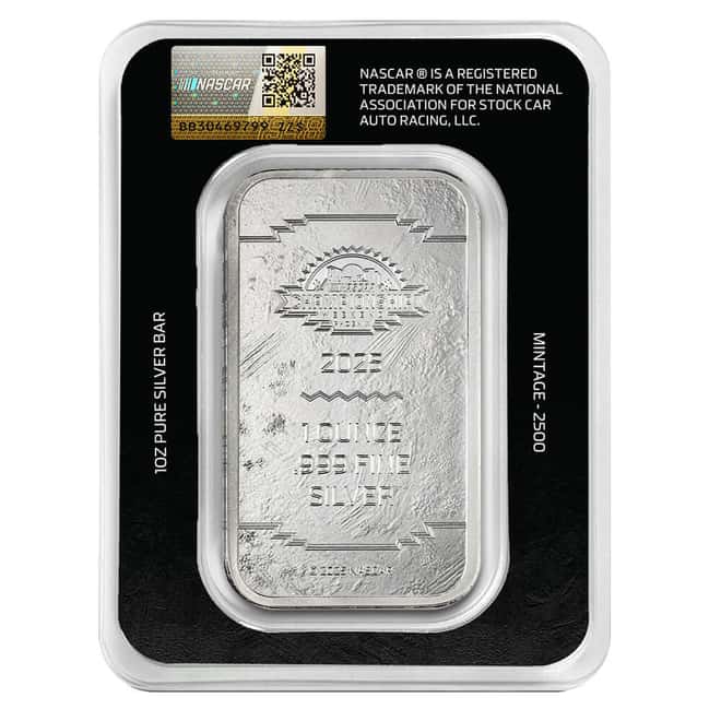 2025 1 oz NASCAR Cup Series Phoenix Silver Bar .999 (in TEP)