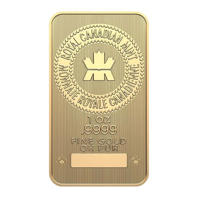 1 oz Royal Canadian Mint RCM Gold Bar (Proudly Canadian Assay)