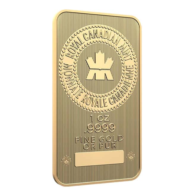 1 oz Royal Canadian Mint RCM Gold Bar (Proudly Canadian Assay)