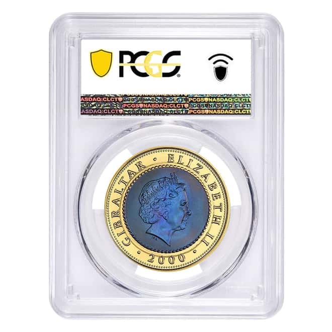 2000 Gibraltar Uniform Penny Post Black Gold PCGS PF 69