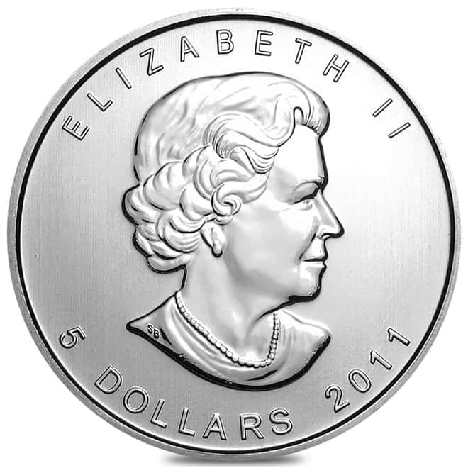 2011 1 oz Canadian Grizzly Bear Wildlife Series Silver Coin