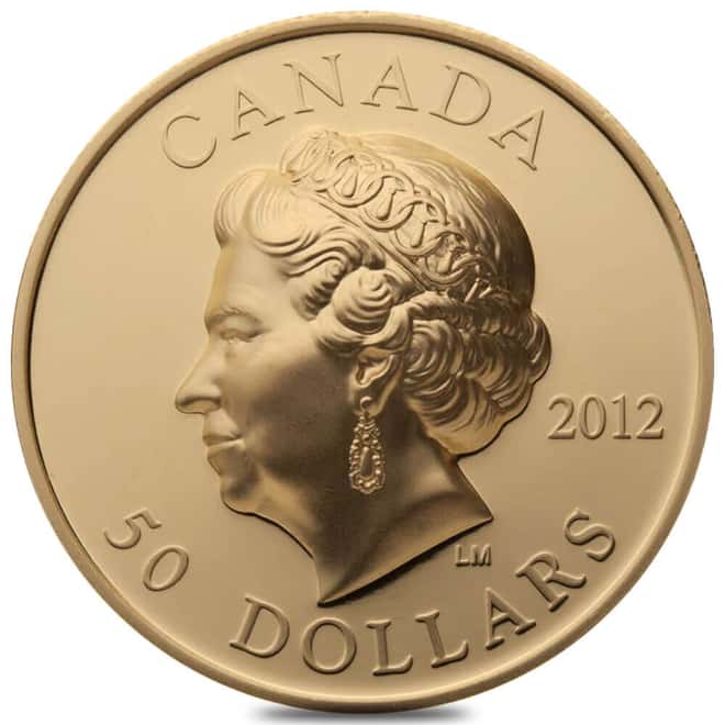 2012 Canada Queen's Diamond Jubilee High Relief Gold Coin