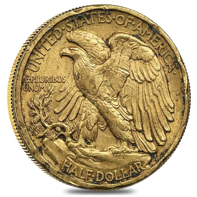 2016 1/2 oz Walking Liberty Centennial Gold Coin (Scruffy)