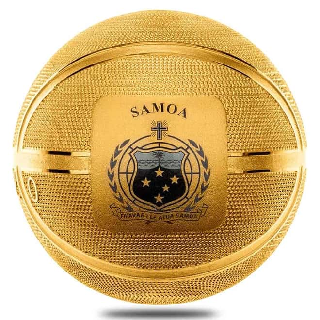 2020 1 oz Silver Basketball Spherical Samoa | Bullion Exchanges