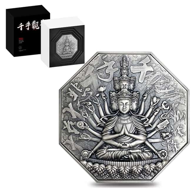 2020 2 oz Silver Niue Goddess of Mercy Coin | Bullion Exchanges