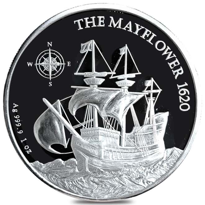 2022 Niue 1 oz The Mayflower Proof Silver Coin .9999 Fine
