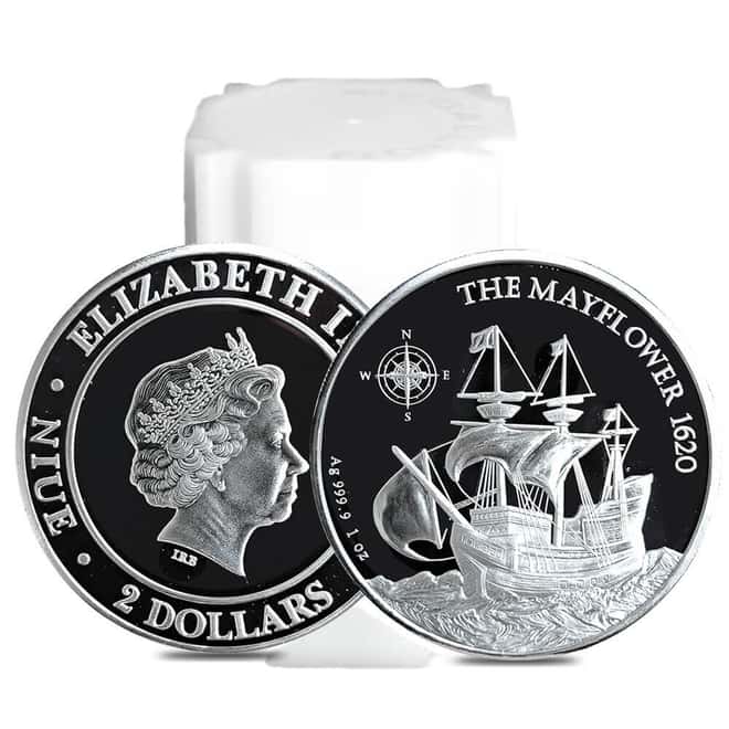 2022 Niue 1 oz The Mayflower Proof Silver Coin .9999 Fine