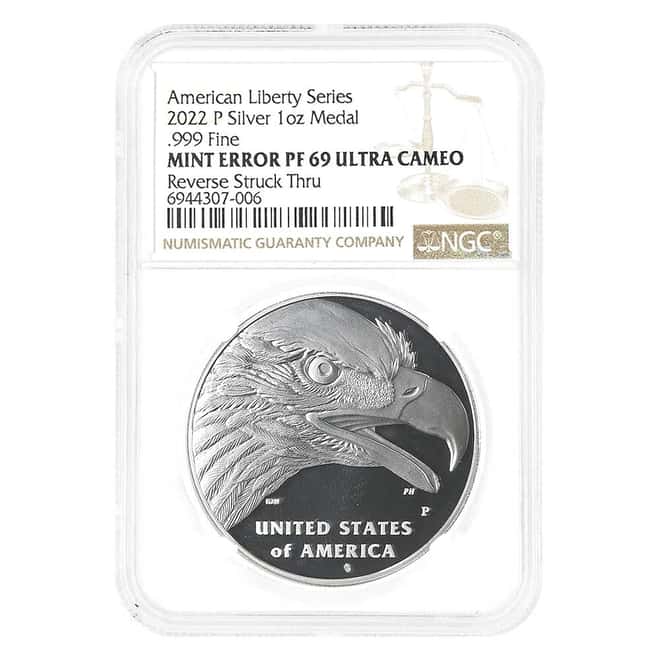 2022-P 1 oz American Liberty Proof Silver Medal NGC PF 69