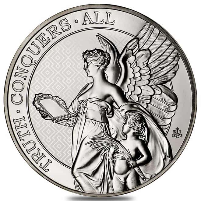 2022 5 oz Silver Queen's Virtues Truth Coin | Bullion Exchanges
