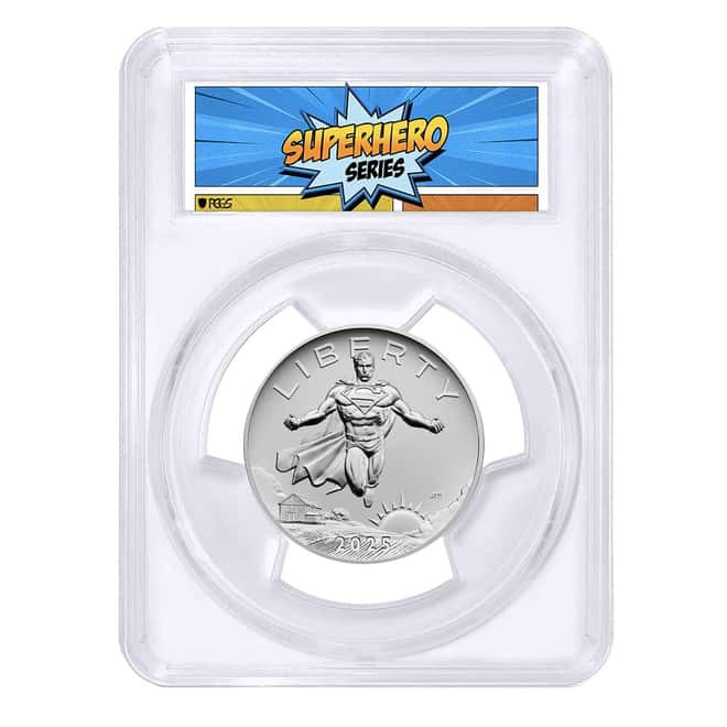 2025 2.5 oz DC Comics Superman Silver Medal PCGS MS 69 FS