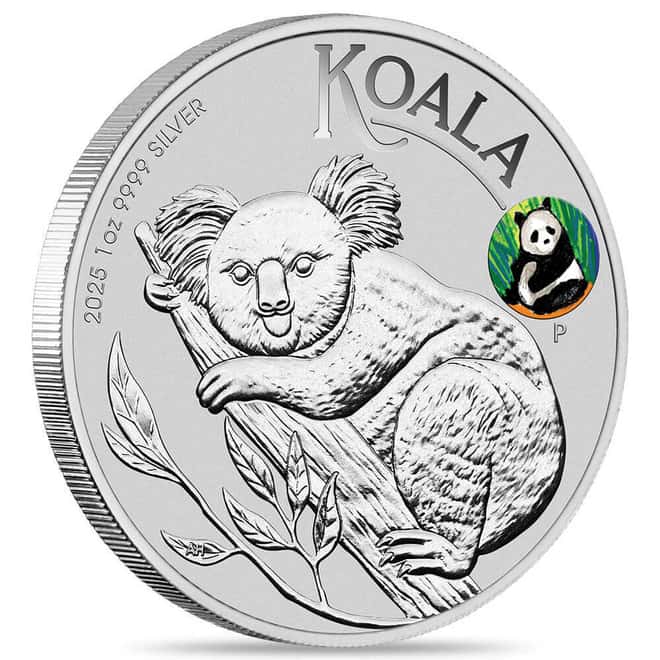 2025 1 oz Silver Koala Perth Mint BU Panda Privy BICE