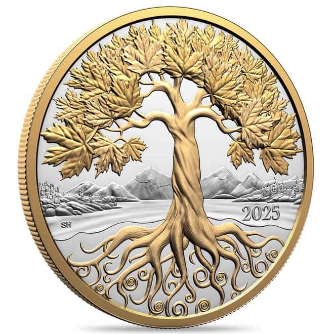 2025 Canada 5 oz Maple Tree of Life Proof Silver Coin