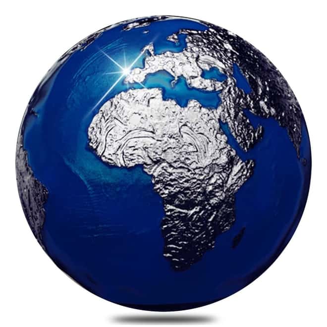 2021 3 oz Silver Blue Marble Earth Coin | Bullion Exchanges