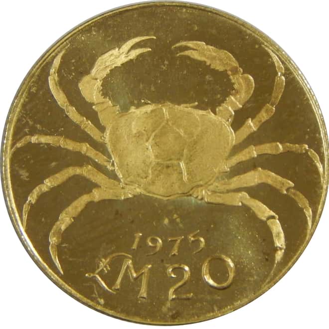 1975 Malta 4th Series Gold 3-coin Set