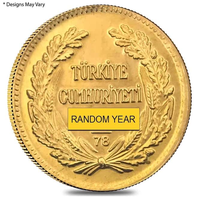 250 Kurush Turkey Ataturk Gold Coin AU/BU | Bullion Exchanges