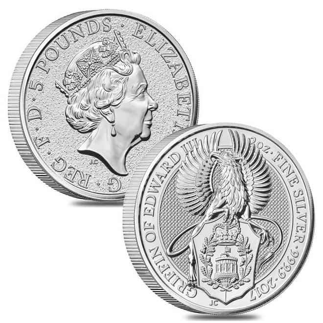 2 oz Silver Queen's Beasts 10-Coin Set w/Box | Bullion Exchanges