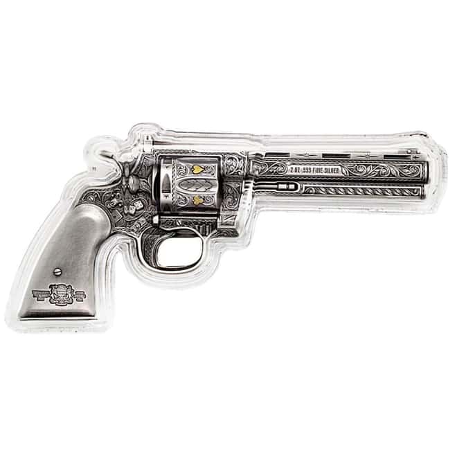 2023 Chad 2 oz Silver Revolver Gun Shaped Coin|Bullion Exchanges
