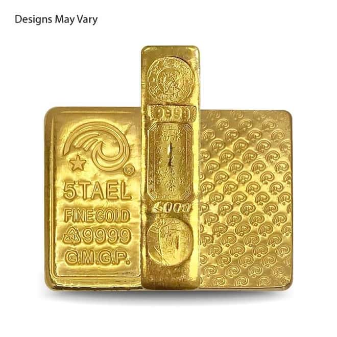 6.03 oz Generic 5 Tael Gold Bar .99+ Fine in Stock