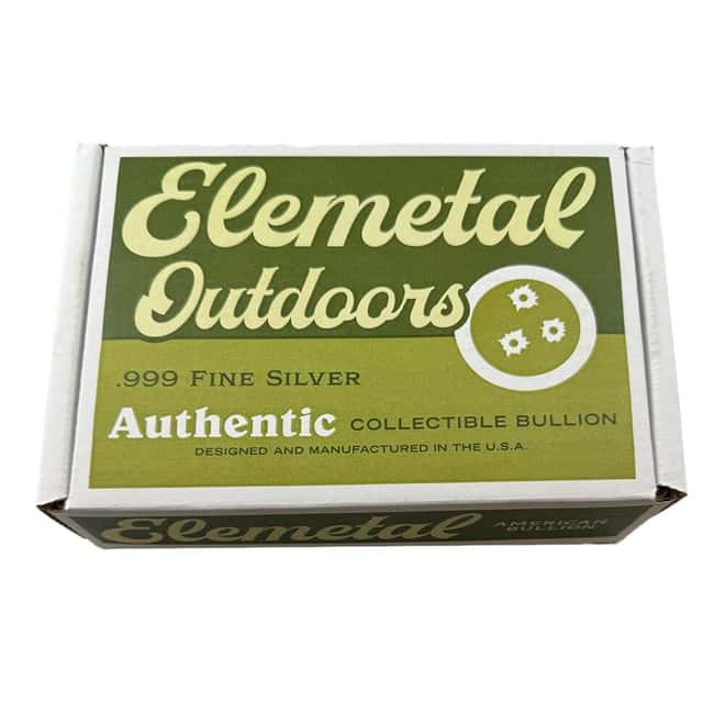 9 oz Silver Duck Call Shaped Bar .999 Fine (New, Elemetal)