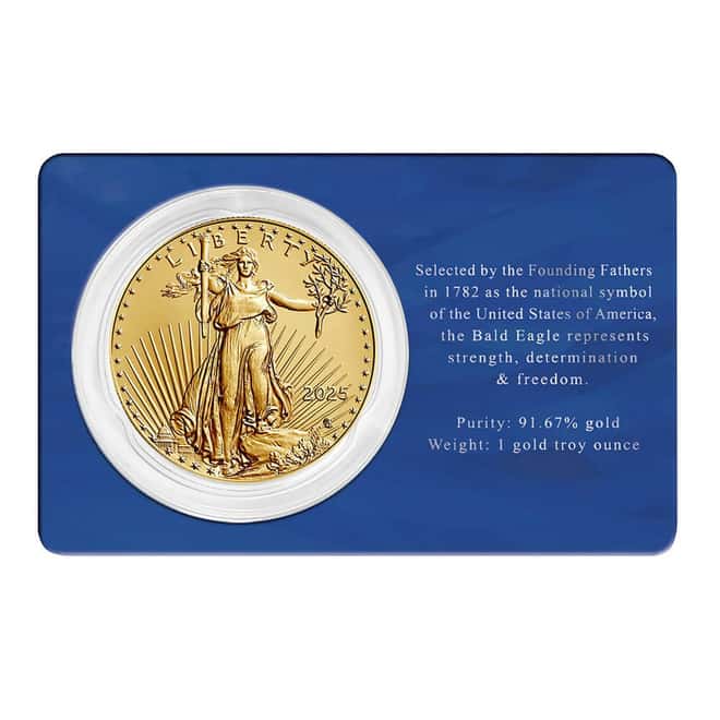 2025 1 oz Gold American Eagle $50 Coin BU (in Assay)