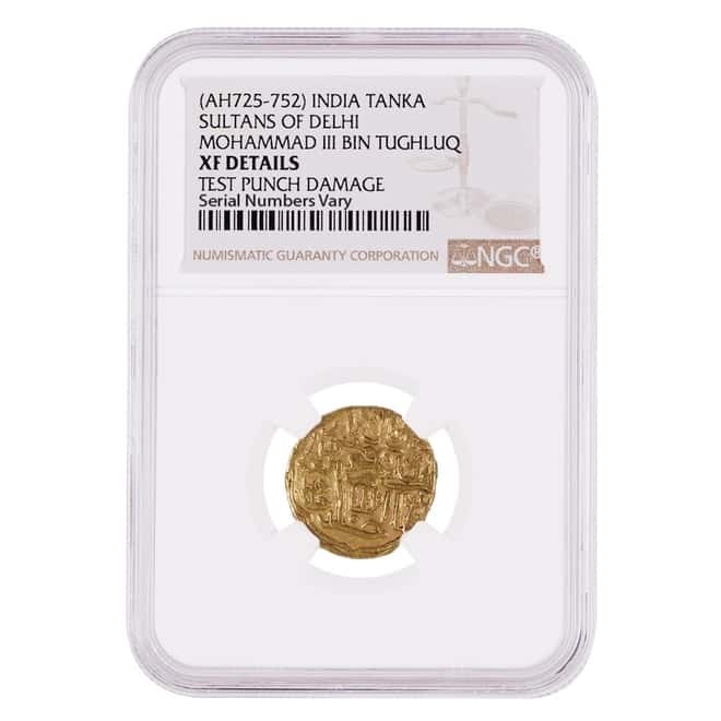 AH 725-752 Sultans of Delhi Gold Tanka NGC XF |Bullion Exchanges