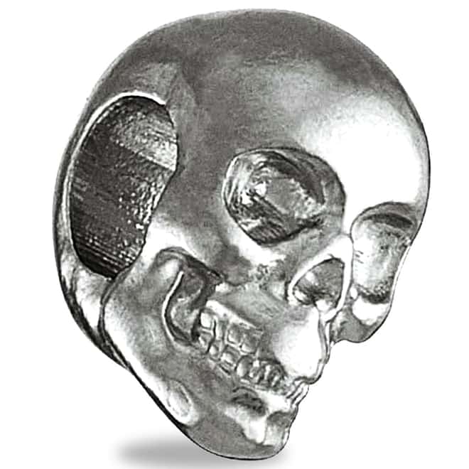 3.62 gram Mene Platinum Skull Charm .995 Fine |Bullion Exchanges