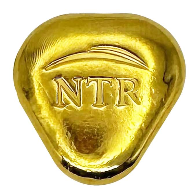 1 oz NTR Triangle Gold Bar .9999 Fine (Triangle Shaped)