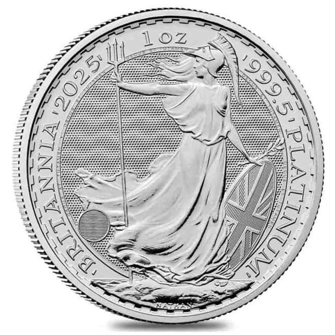 2025 Great Britain 1 oz Platinum Britannia Coin BU