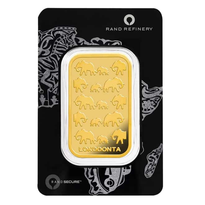 100 Gram Rand Refinery Gold Bar .9999 Fine (Africa Assay)