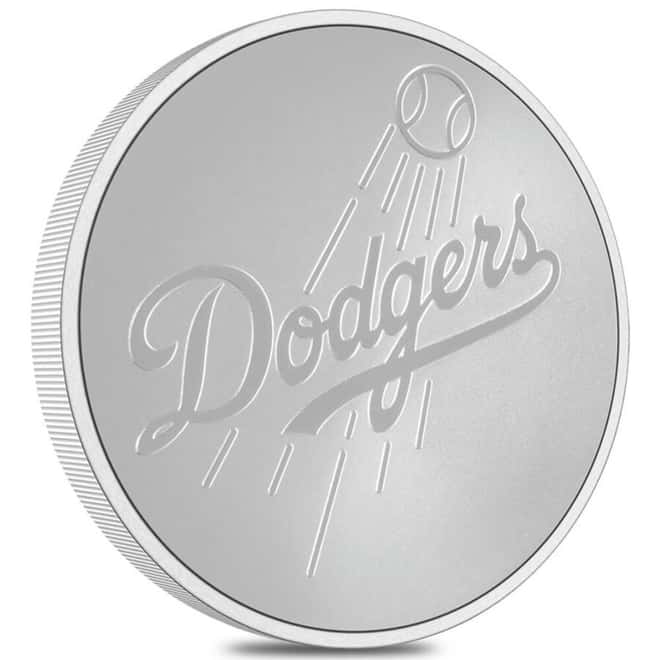 Lot of 25-2024 New Zealand 1 oz LA Dodgers Baseball Round
