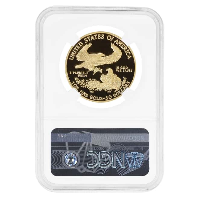 2020-W V75 1 oz Proof Gold American Eagle End of WWII NGC PF 70