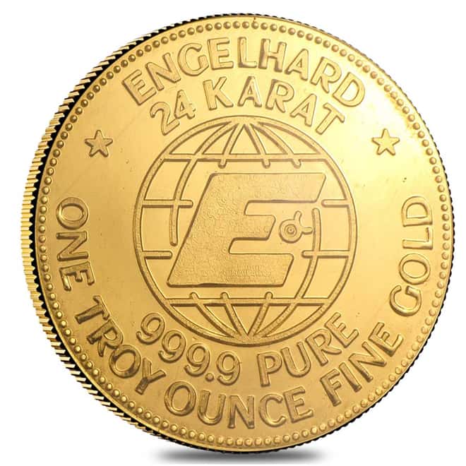 1 oz Gold Round Engelhard Prospector .999+ | Bullion Exchanges
