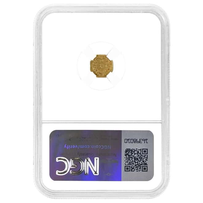 1853 California Gold Token Indian Head Octagonal NGC AU 58