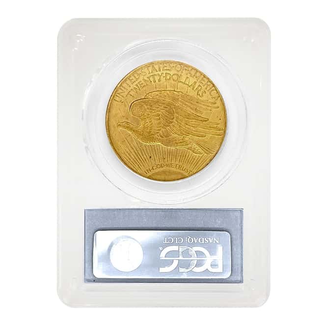 1908 $20 Gold Saint Gaudens Double Eagle Coin PCGS MS 64