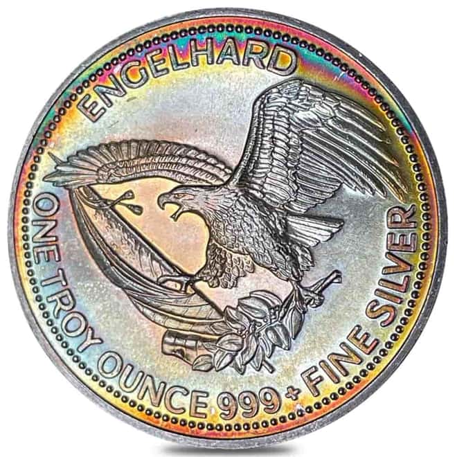 1985 1 oz Engelhard Prospector Silver Round .999 Fine