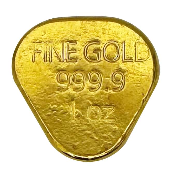 1 oz NTR Triangle Gold Bar .9999 Fine (Triangle Shaped)
