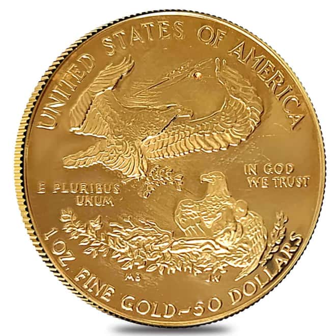 1 oz Proof Gold American Eagle Scruffy (Random Year)
