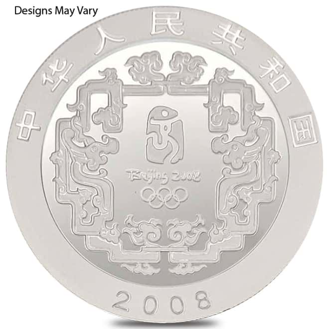 2008 1 oz Chinese Proof Silver Beijing Olympics Coin (Random)